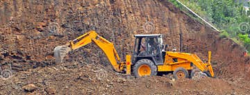Digger stock image. Image of backhoe, equipment, load - 7873087