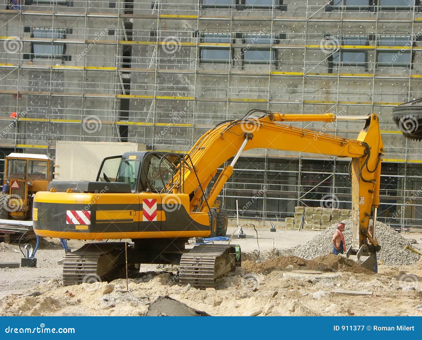 Digger stock image. Image of outdoors, excavation, equipment - 911377