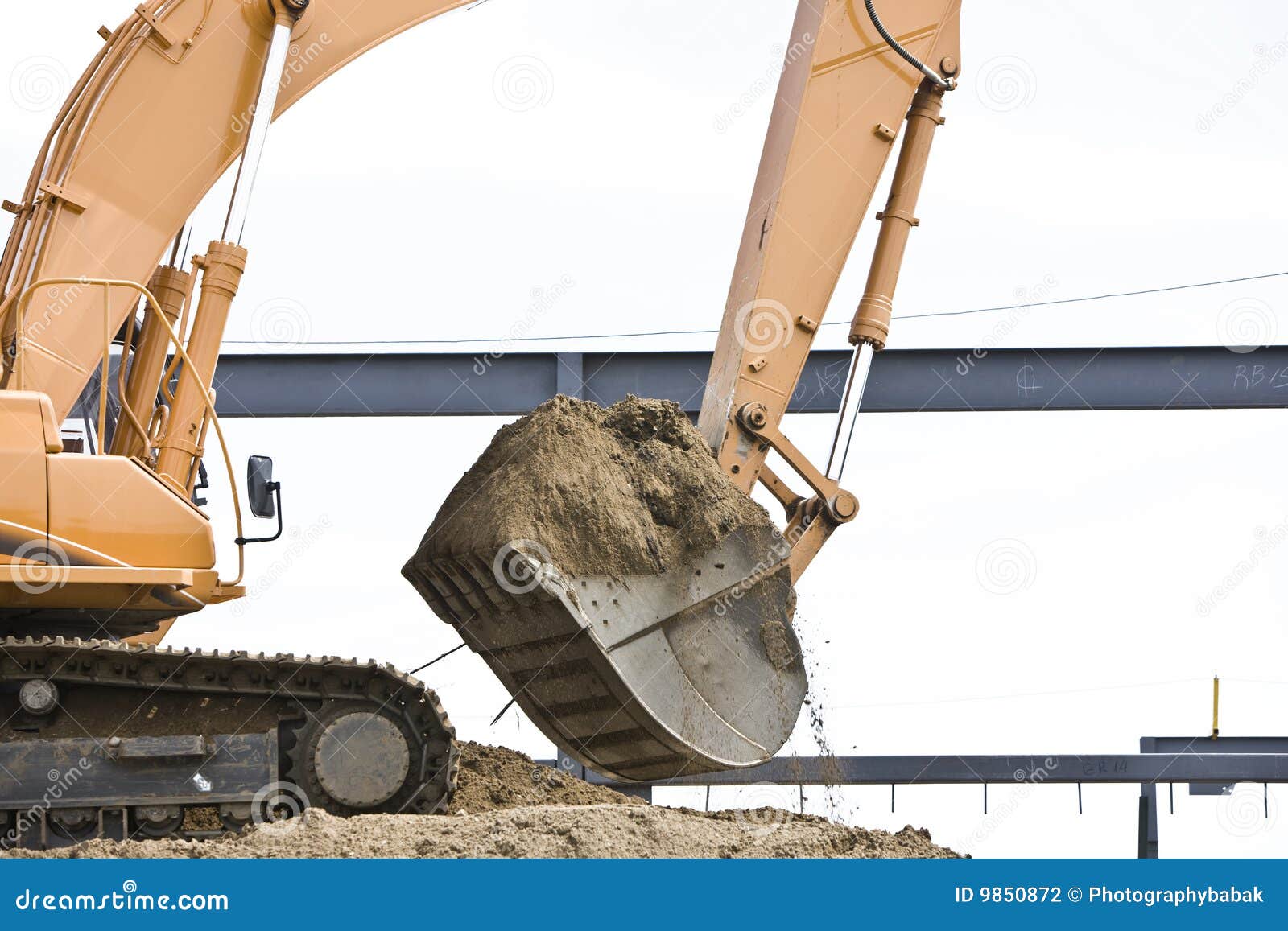 Digger stock photo. Image of dirt, equipment, mechanical - 9850872