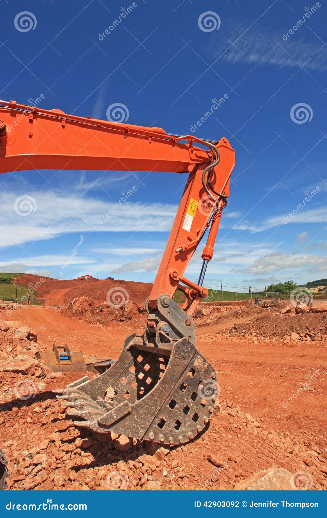 Digger arm stock photo. Image of works, bucket, tipper - 42903092