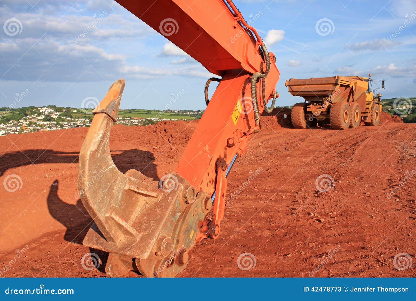Digger arm stock image. Image of digger, industrial, rock - 42478773