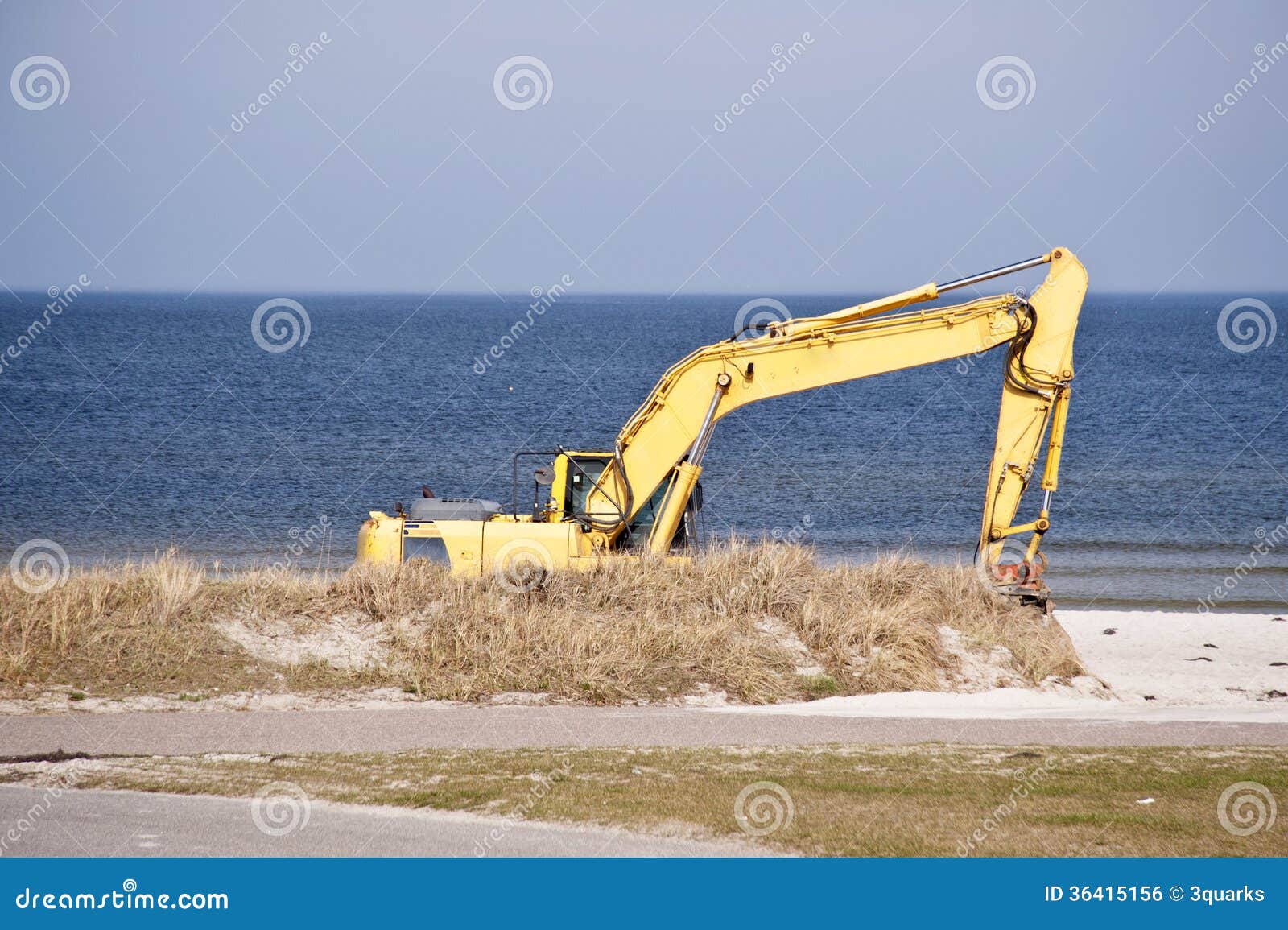 Digger stock photo. Image of digger, dunes, horizon, sites - 36415156