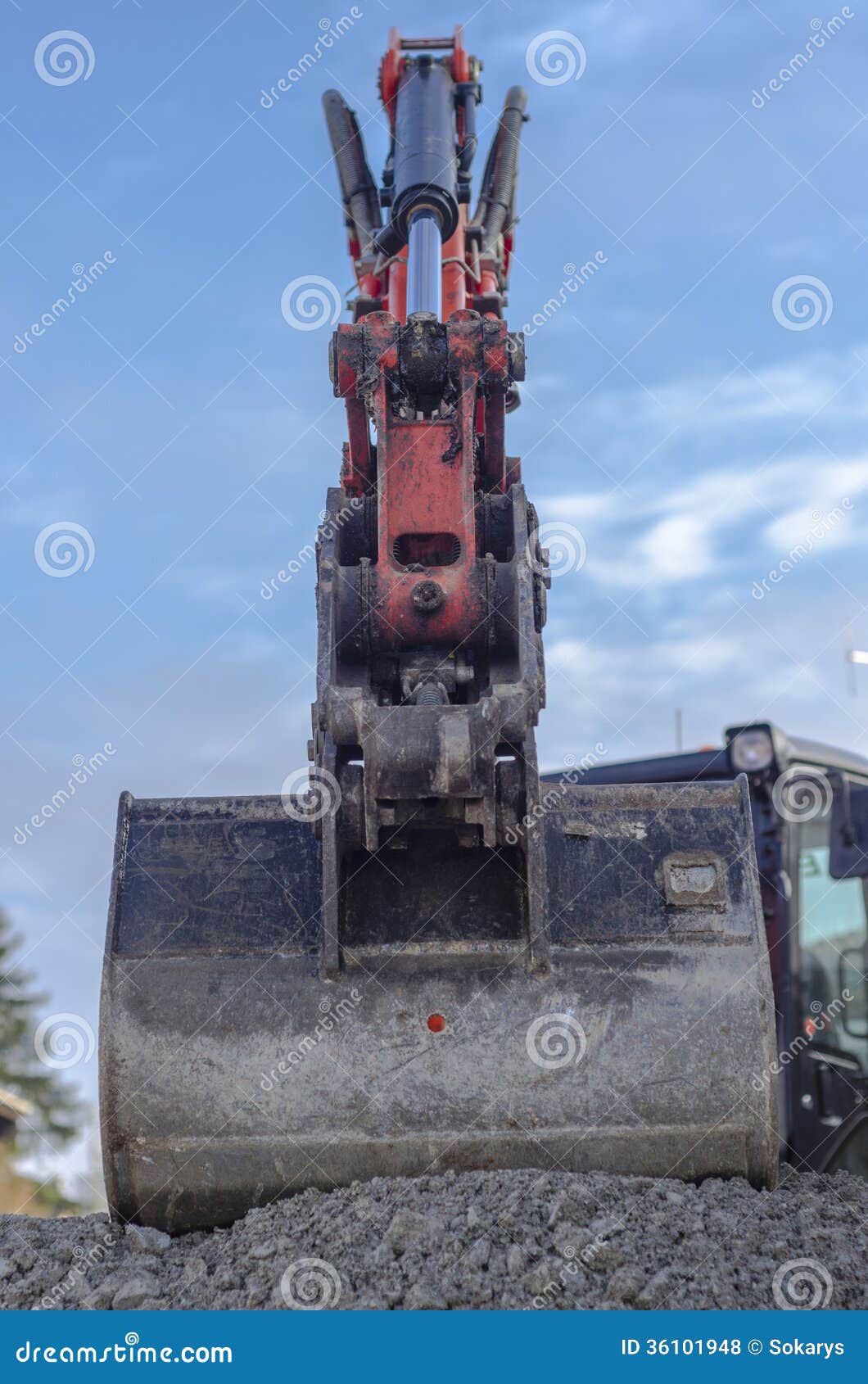 Digger stock photo. Image of vertical, digger, shovel - 36101948