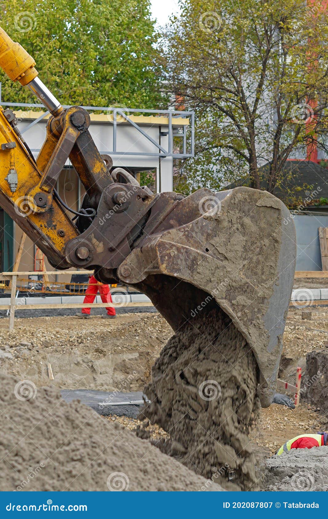 Digger bucket stock image. Image of road, bucket, equipment - 202087807