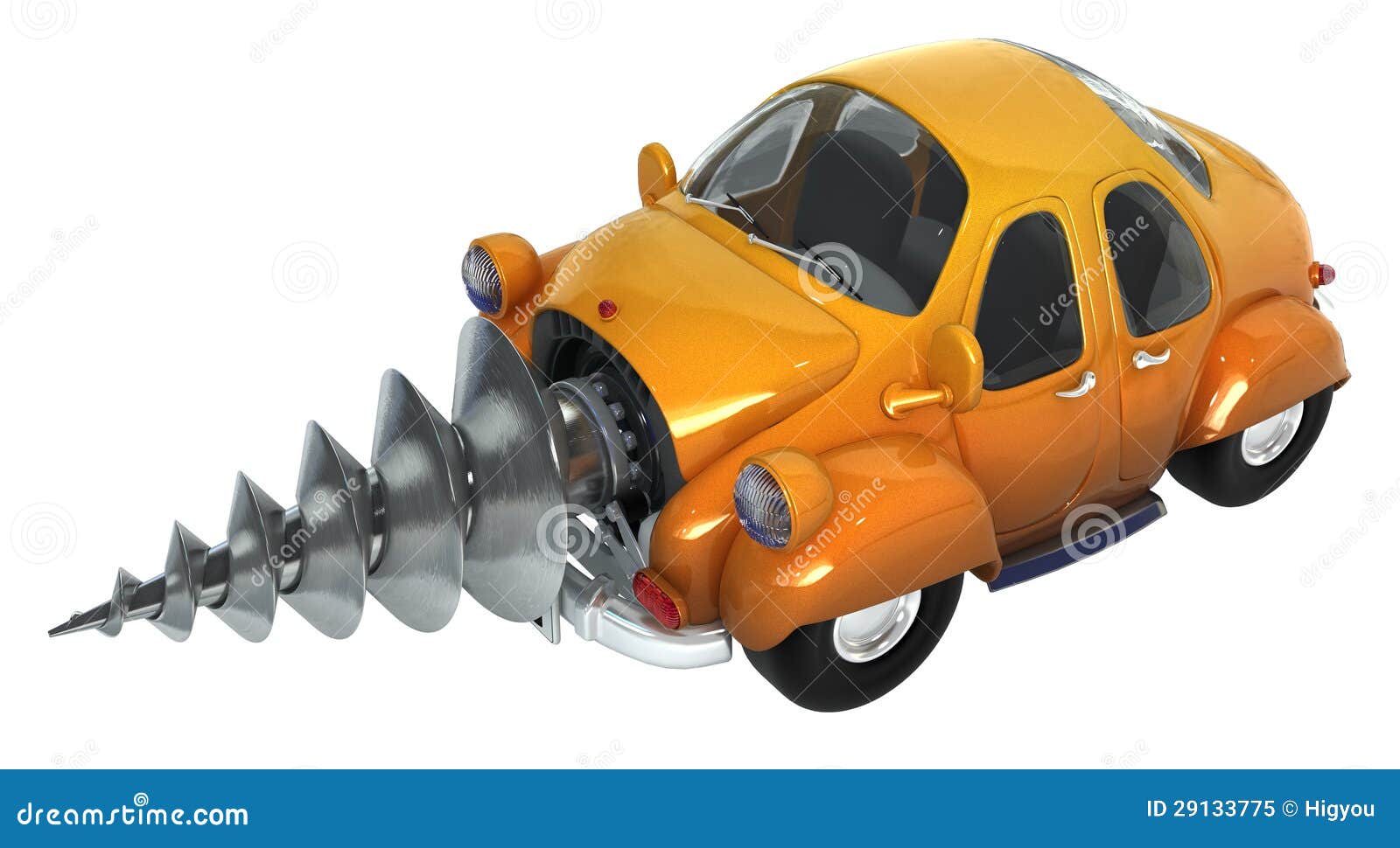 Digger Car stock illustration. Illustration of cartoon - 29133775