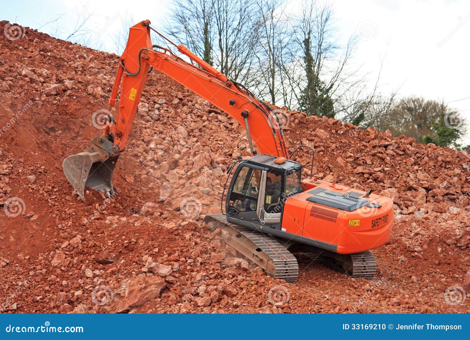 Digger stock photo. Image of dump, roadworks, heavy, bucket - 33169210