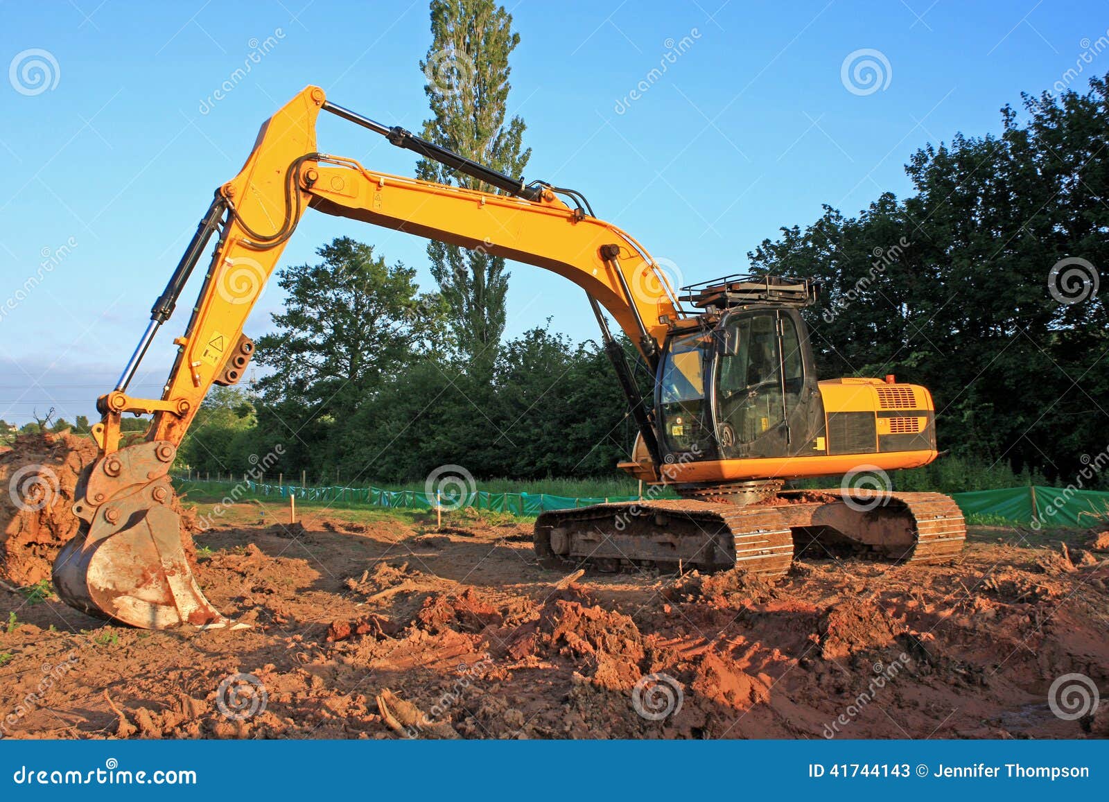 Digger stock image. Image of grader, construction, industrial - 41744143