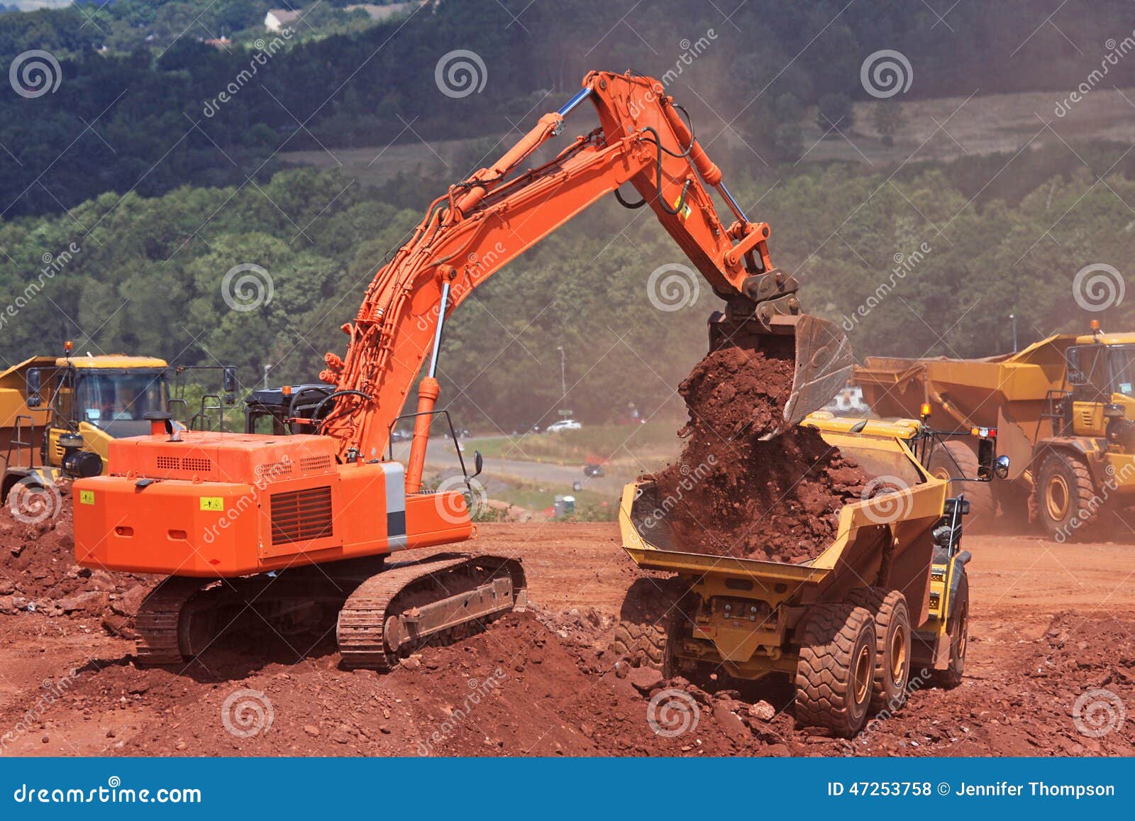 Digger stock photo. Image of building, bucket, industrial - 47253758