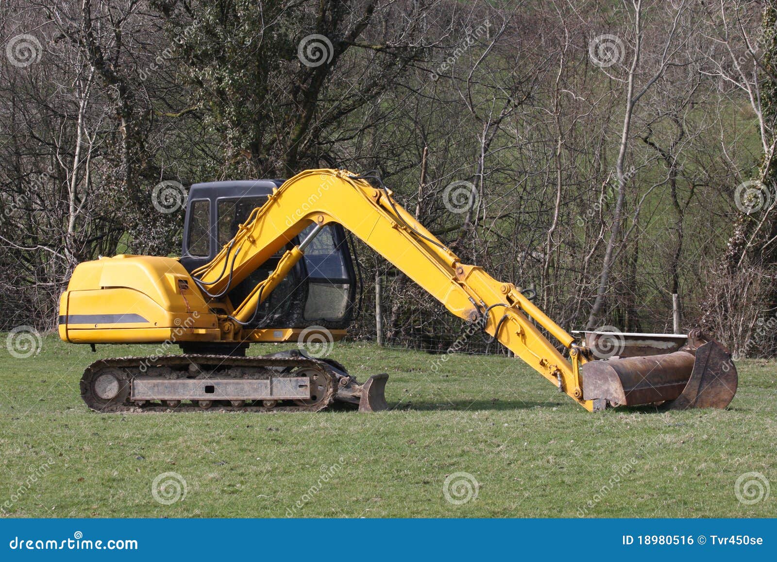 Digger or Diggers stock photo. Image of yellow, machinery - 18980516