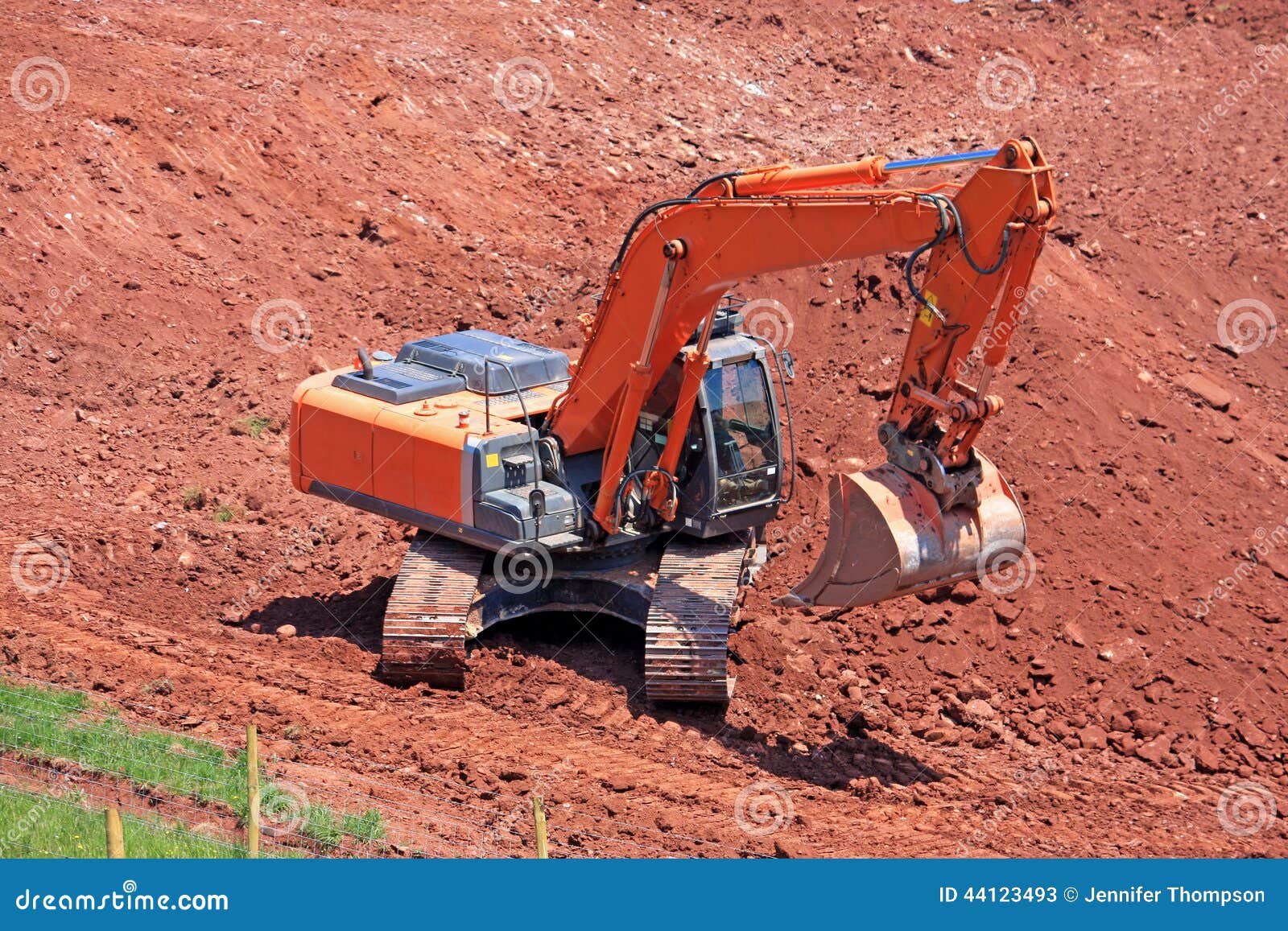 Digger stock image. Image of tipper, caterpillar, works - 44123493