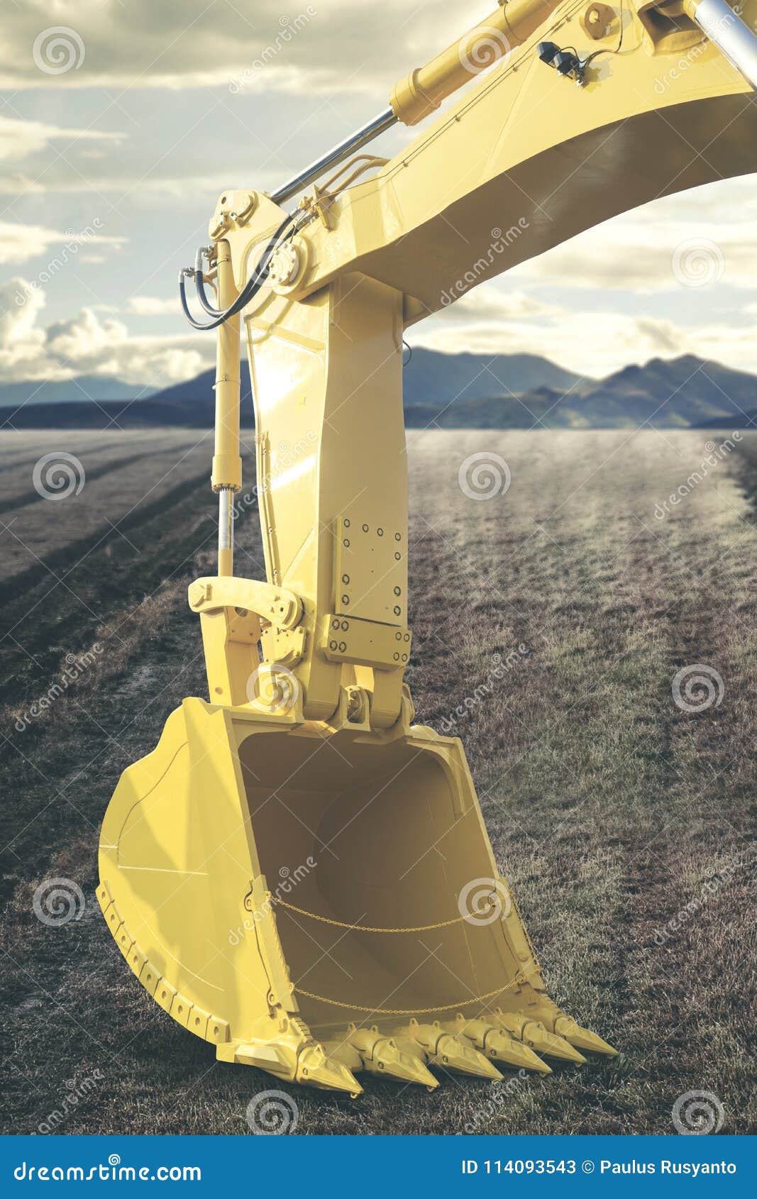 Digger Excavator Isolated On White Background Royalty-Free Stock Photo ...