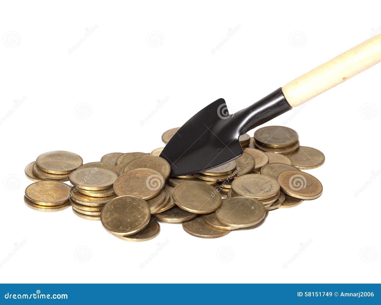 Digger a Gold Coin,business Stock Image - Image of shovel, agricultural ...