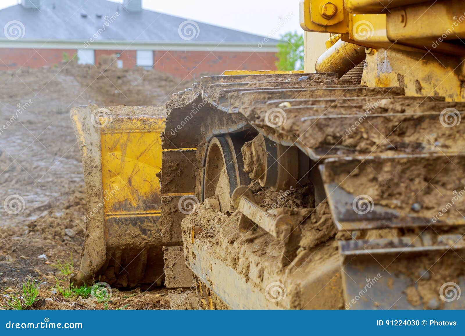 Digger, Heavy Duty Construction Equipment Parked Stock Photo - Image of ...