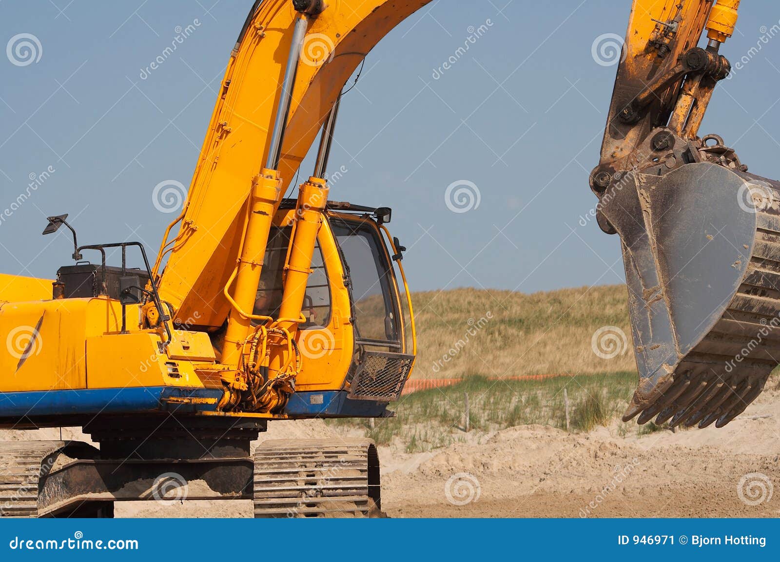 Digger landscape stock image. Image of excavate, digger - 946971