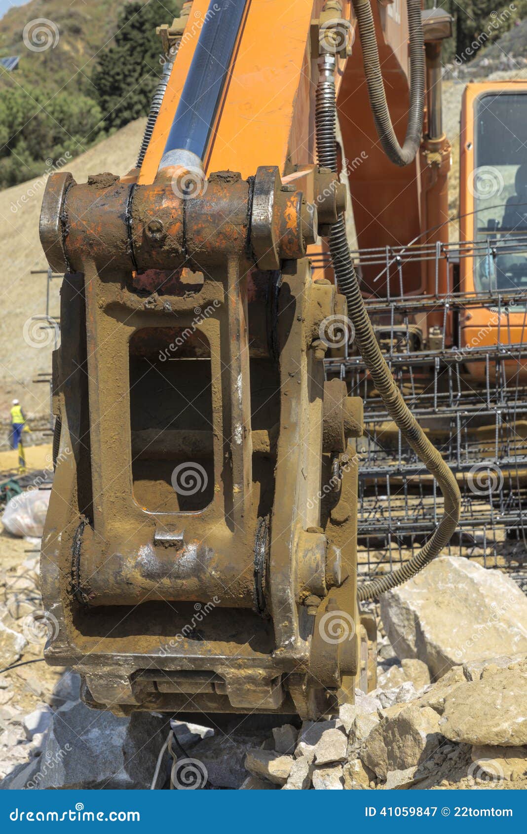 Digger stock image. Image of scoop, earthmoving, working - 41059847