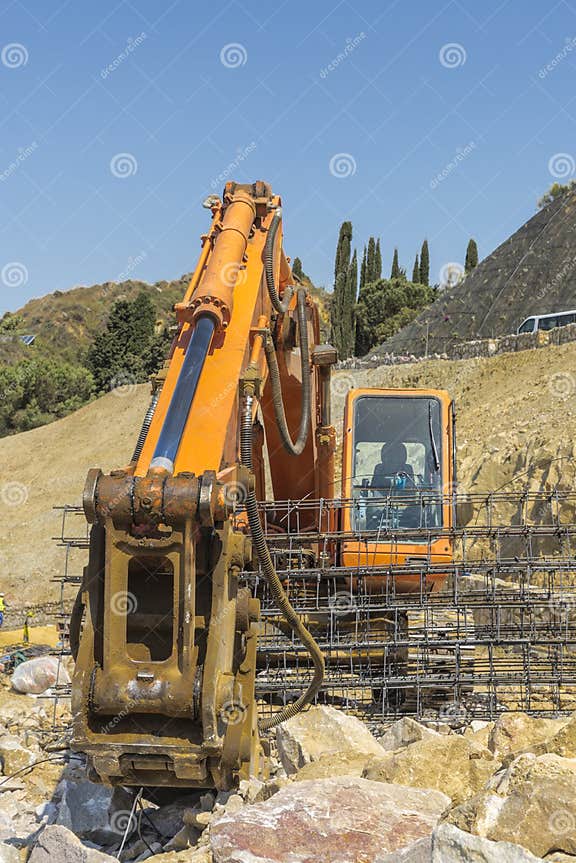 Digger stock image. Image of front, digging, industry - 41060299