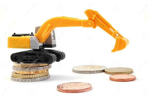 Digger an money stock image. Image of industry, business - 10846931
