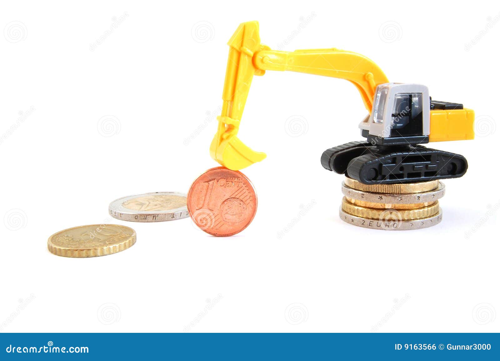 Digger an money stock photo. Image of economy, euro, capital - 9163566