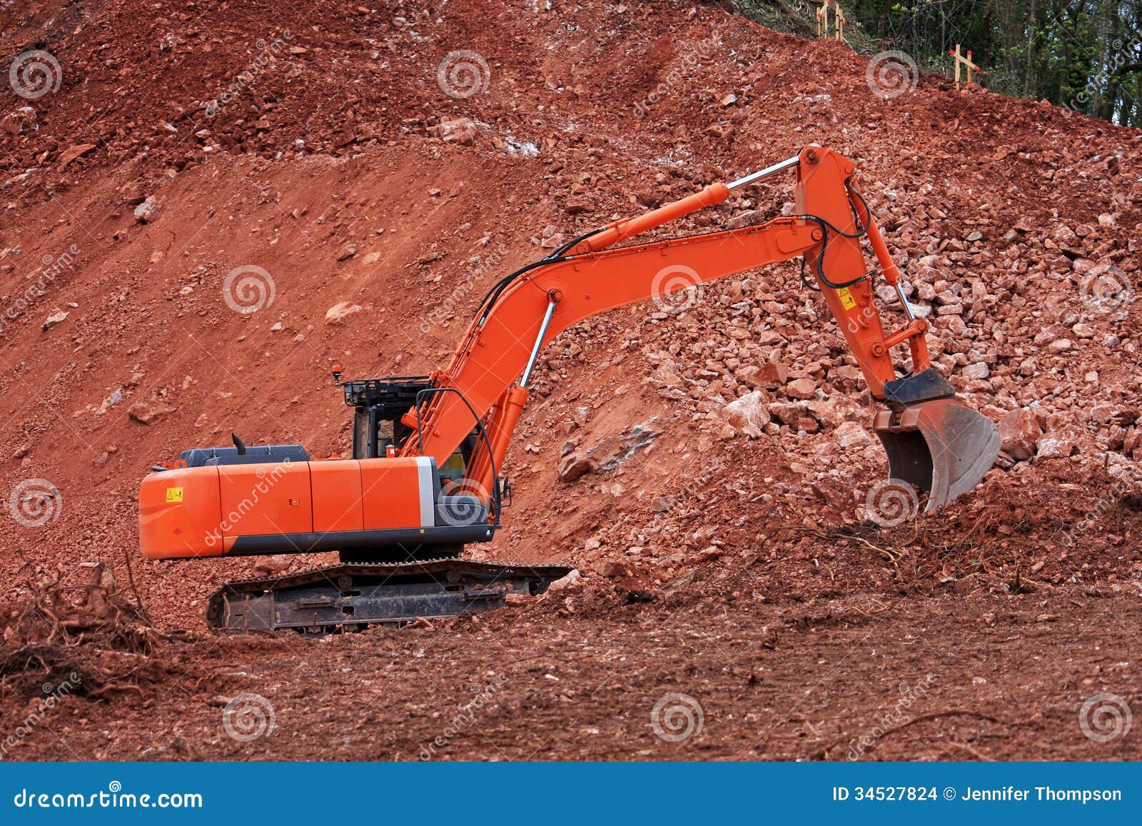 Digger stock photo. Image of building, tipper, roadworks - 34527824