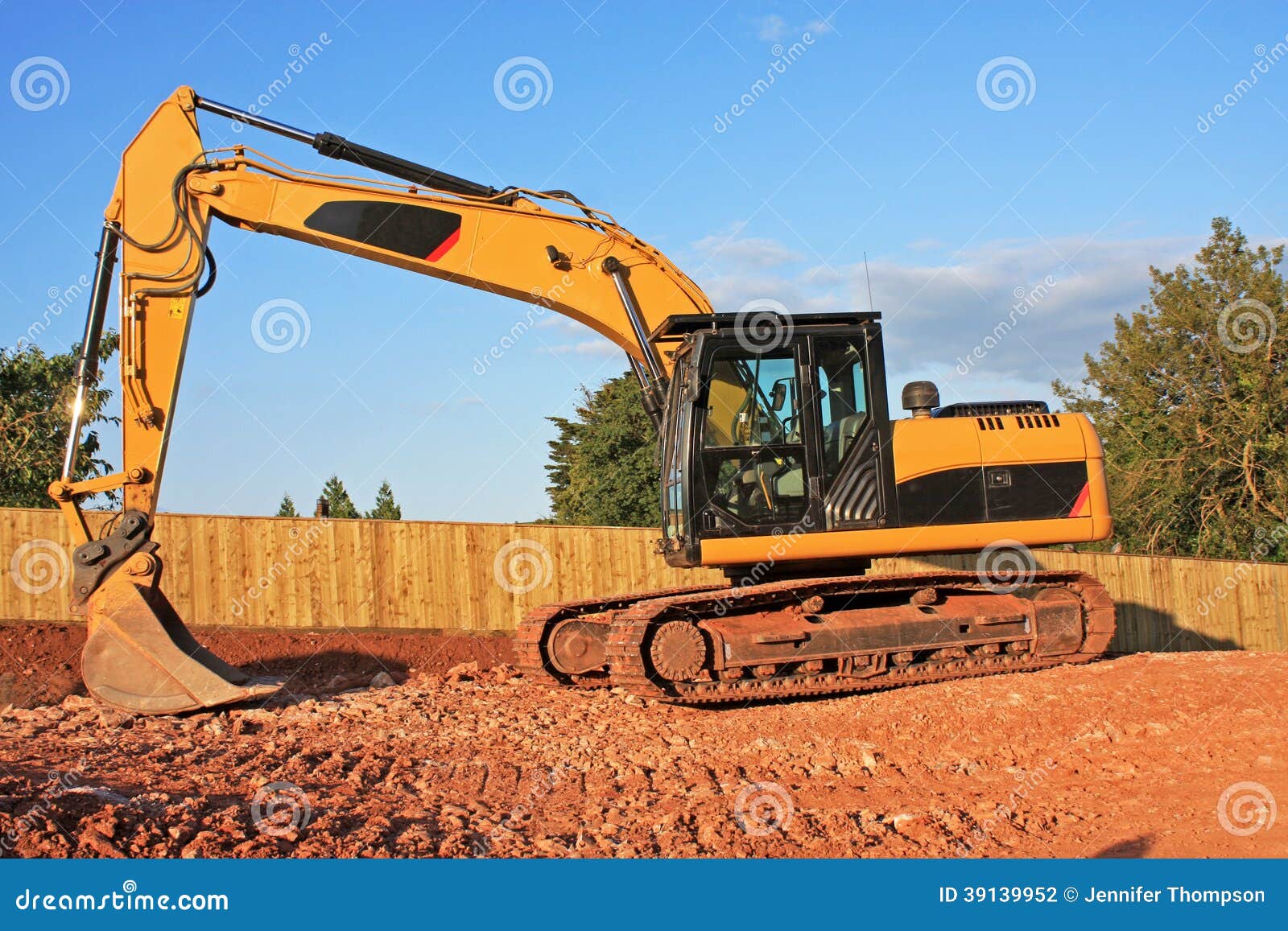 Digger stock photo. Image of building, rock, site, works - 39139952