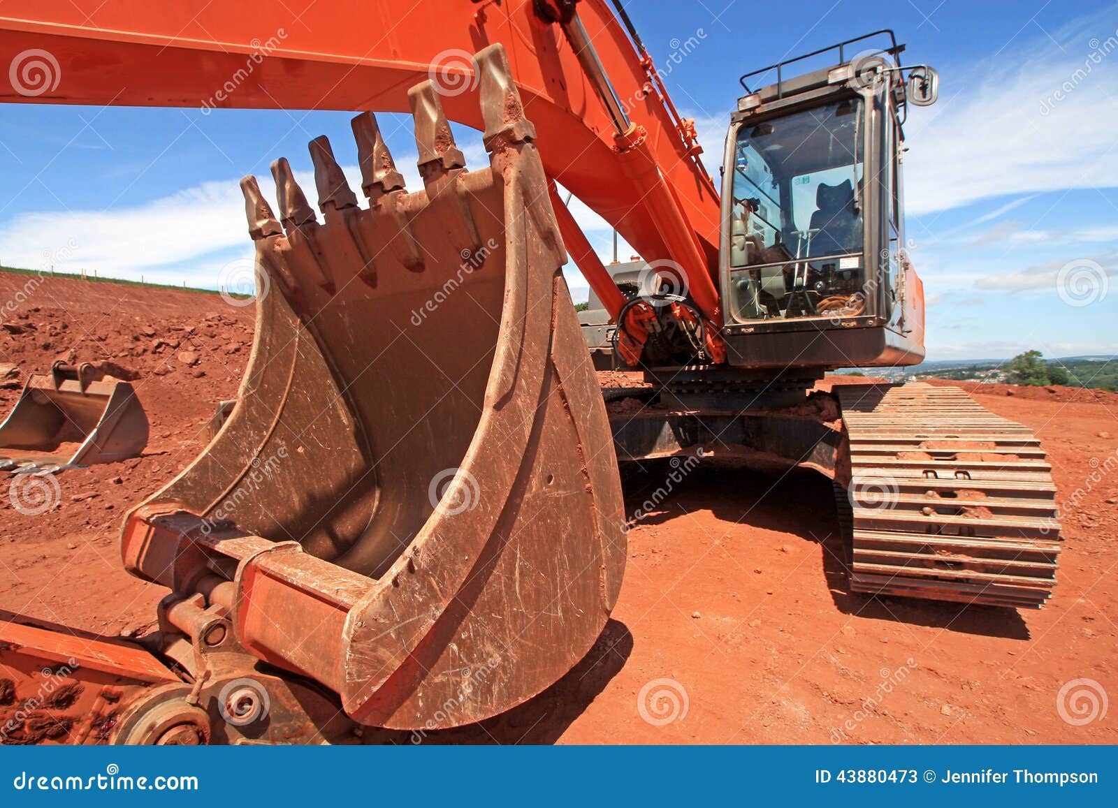 Digger stock image. Image of hydraulic, truck, grader - 43880473