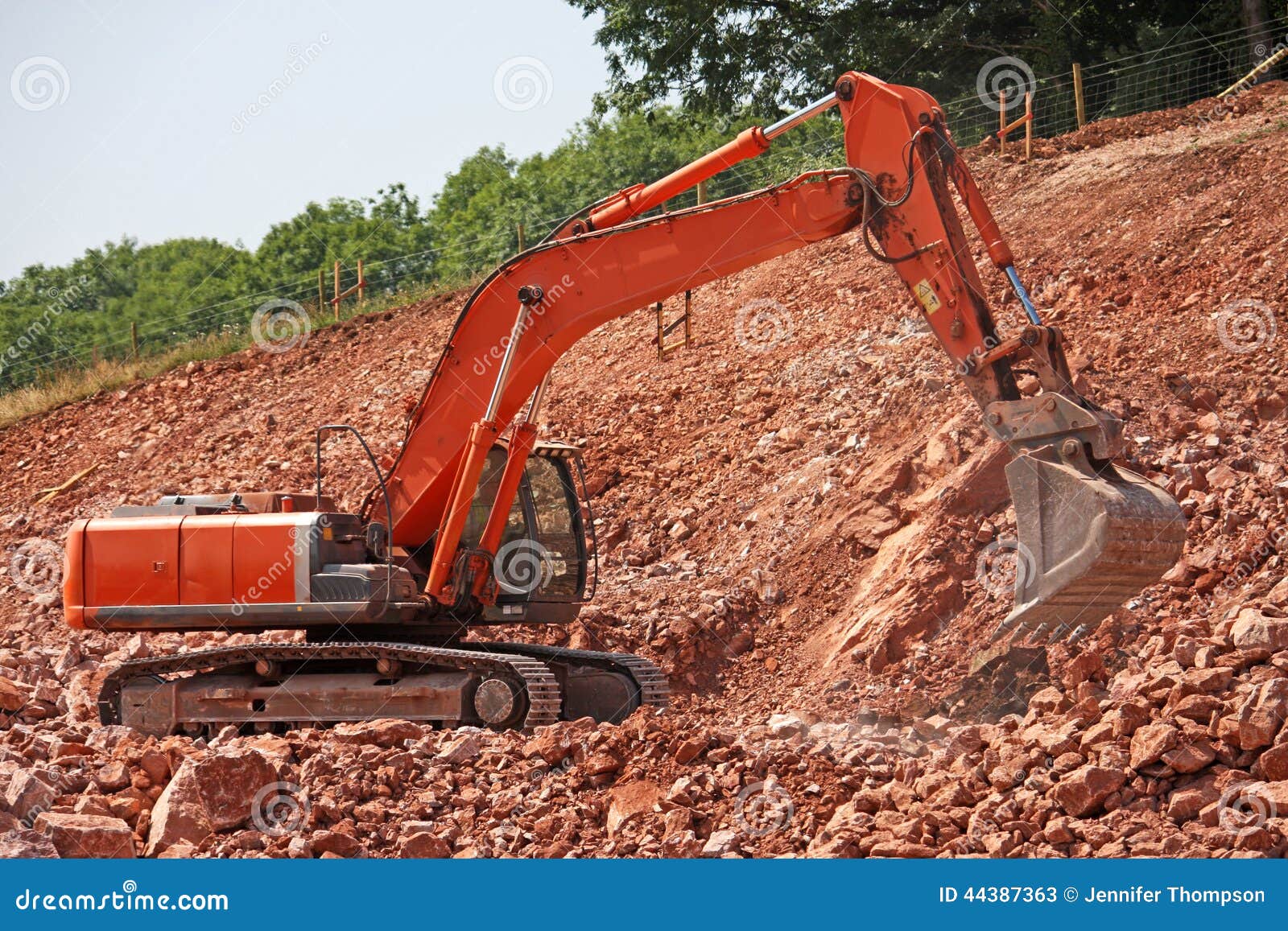 Digger stock image. Image of caterpillar, diggers, bucket - 44387363