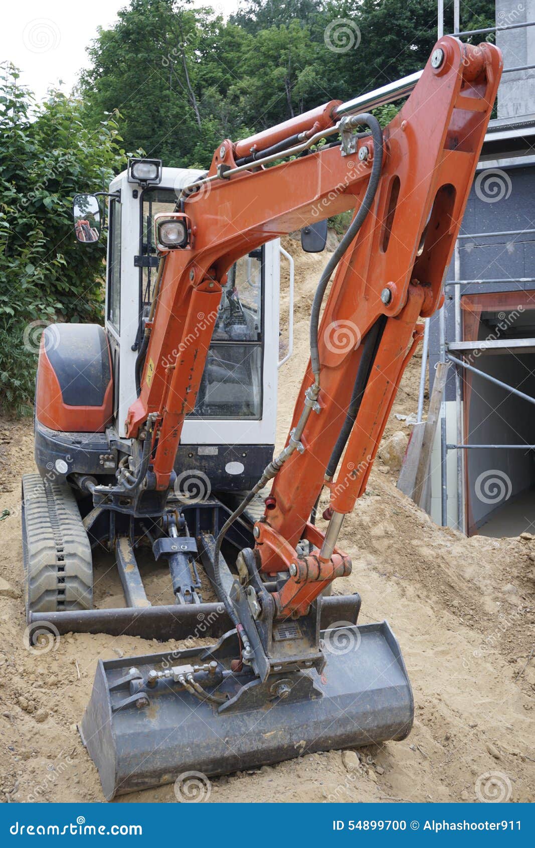 Digger stock photo. Image of machine, sand, construction - 54899700