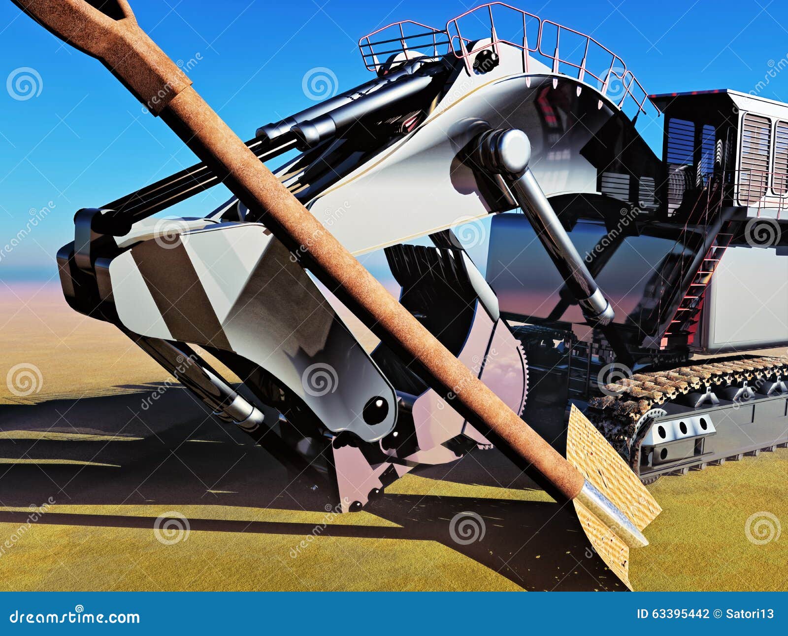 Digger and Spade stock illustration. Illustration of construct - 63395442