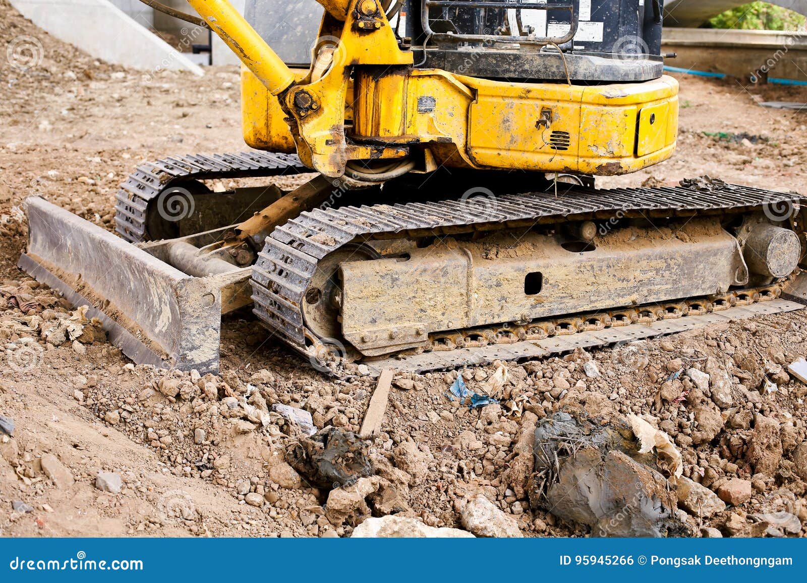 Digger tractor, stock photo. Image of excavation, digger - 95945266