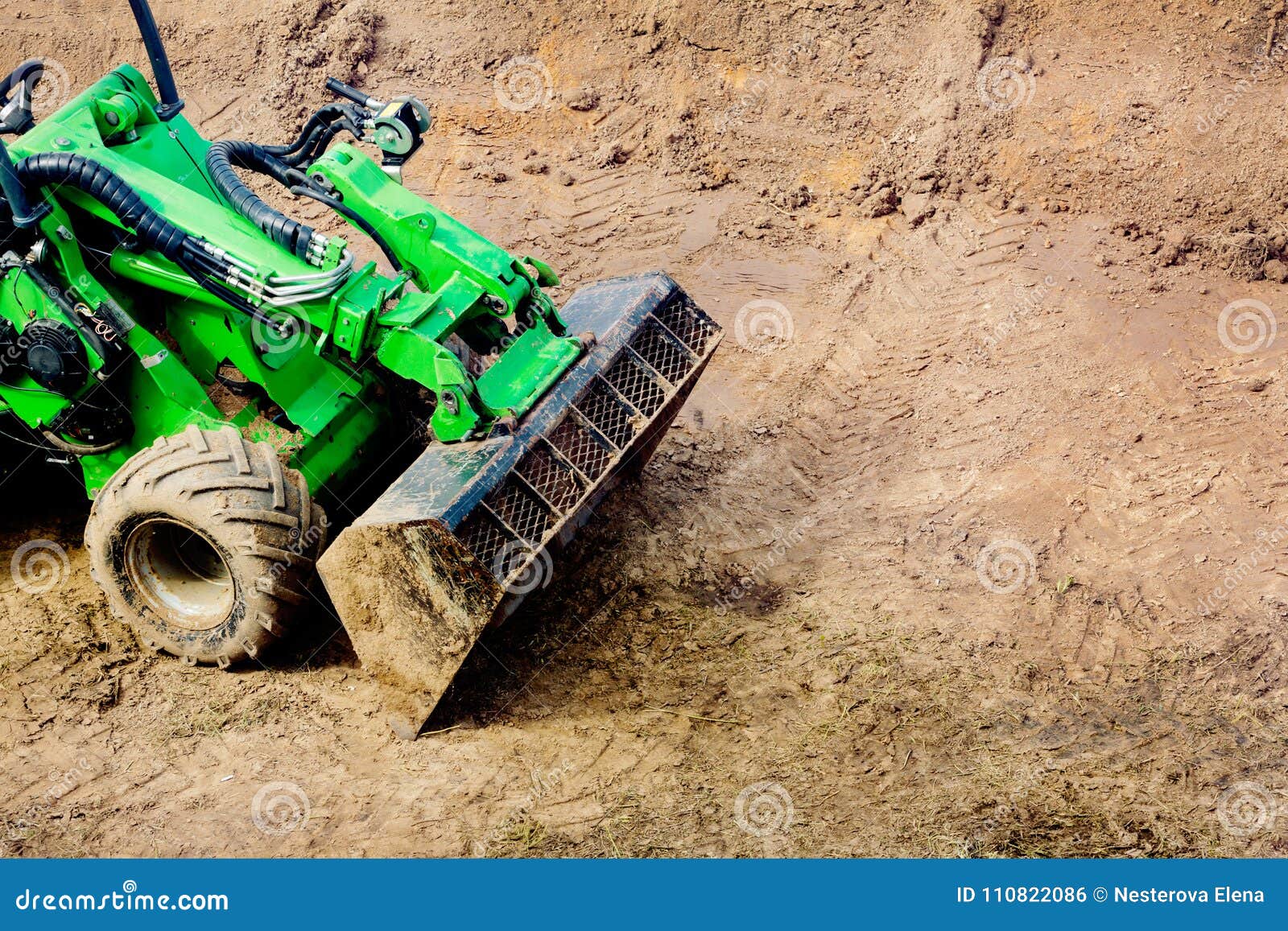 Digger Tractor,loader Excavator Construction Stock Photo - Image of ...