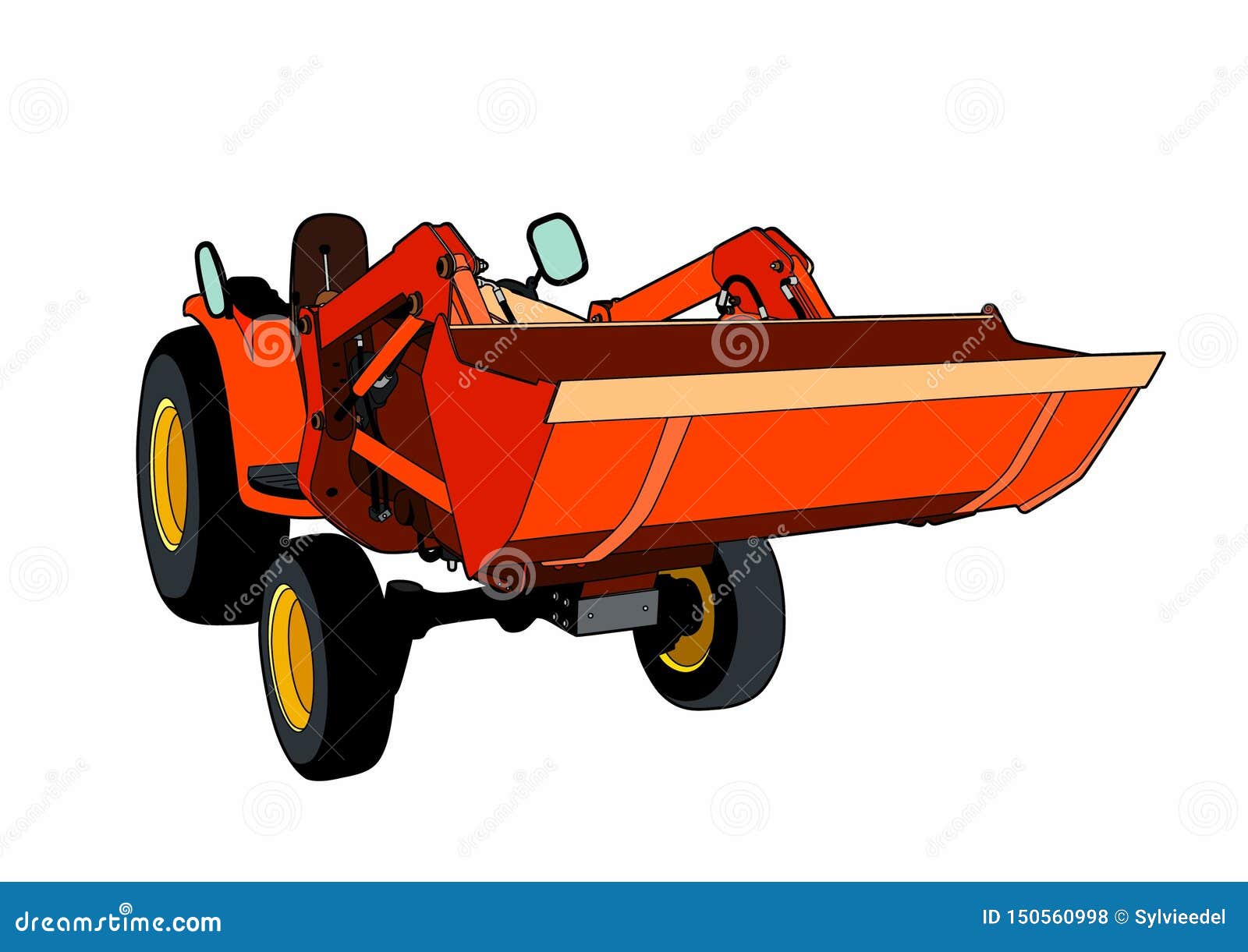 Digger stock vector. Illustration of build, transport - 150560998