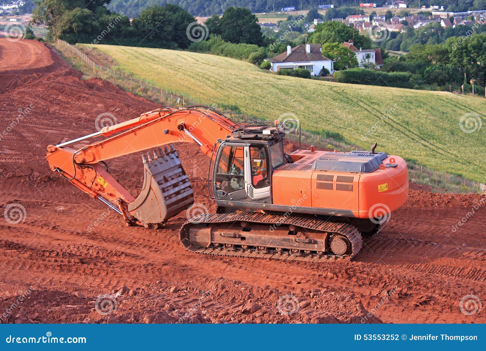 Digger stock photo. Image of heavy, shovel, earth, diggers - 53553252