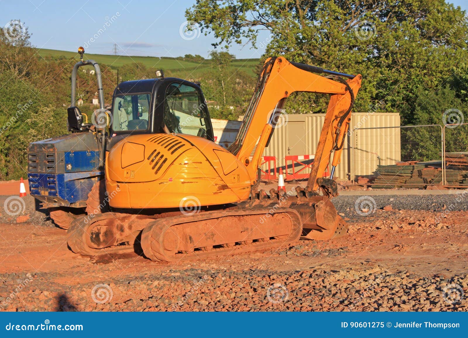Digger stock image. Image of building, breaker, bucket - 90601275