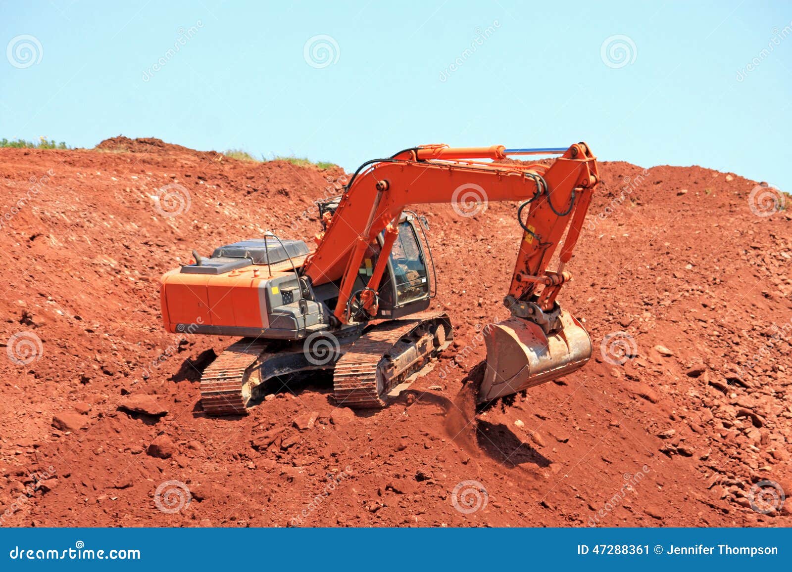 Digger stock image. Image of dump, construction, diggers - 47288361