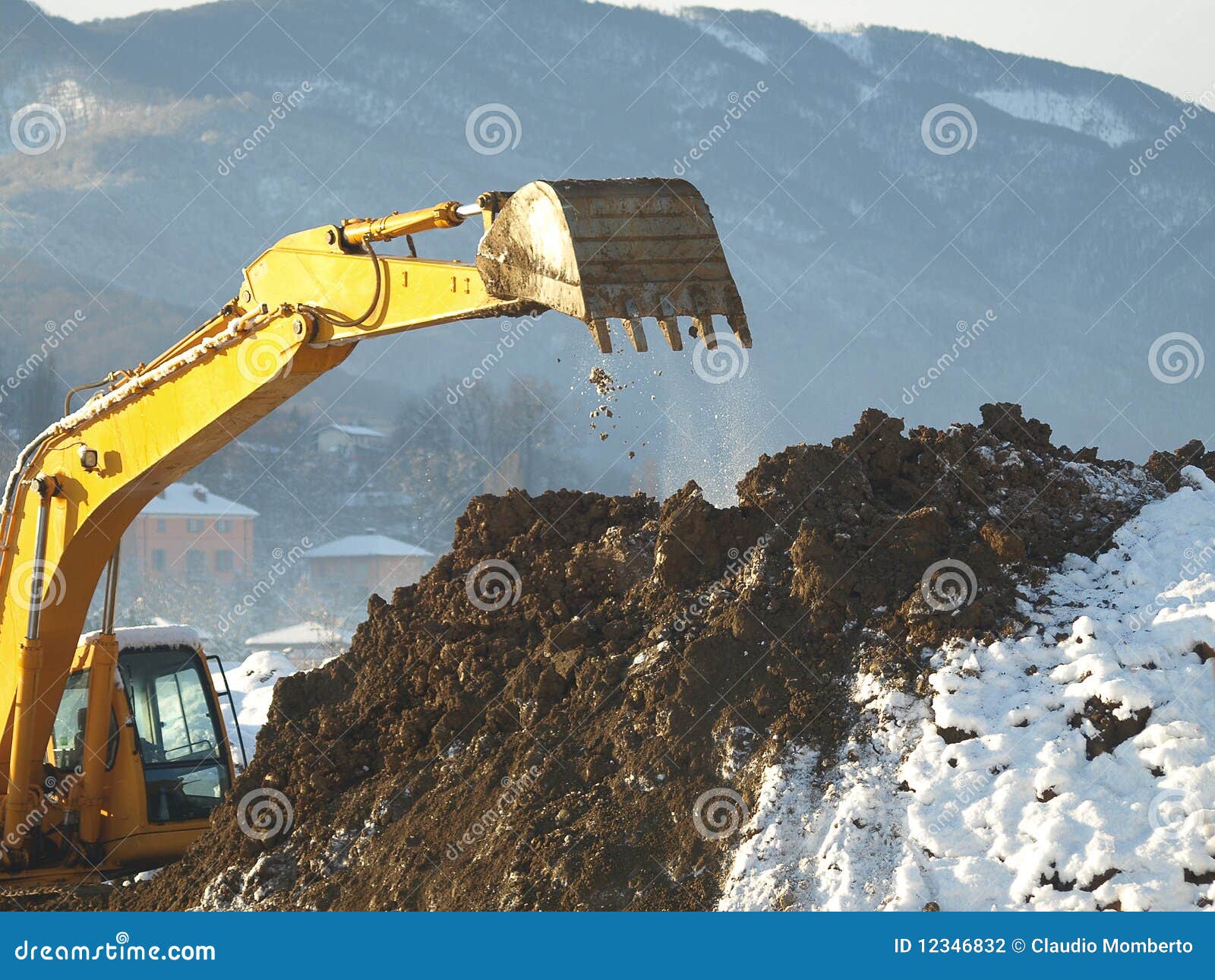 Digger02 stock photo. Image of construction, work, excavating - 12346832