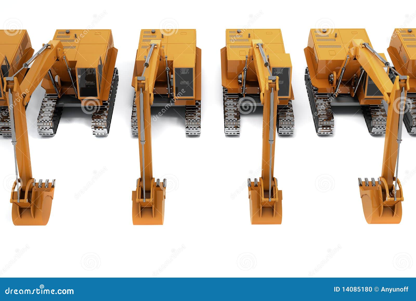 Diggers stock illustration. Illustration of excavating - 14085180