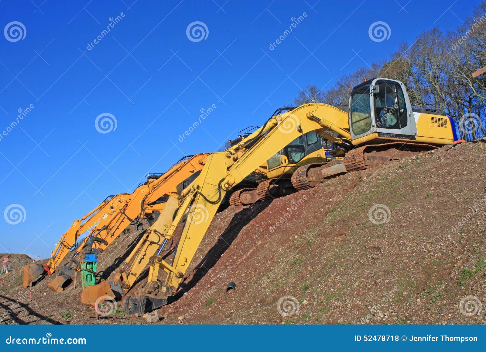 Diggers stock photo. Image of shovel, breaker, plant - 52478718