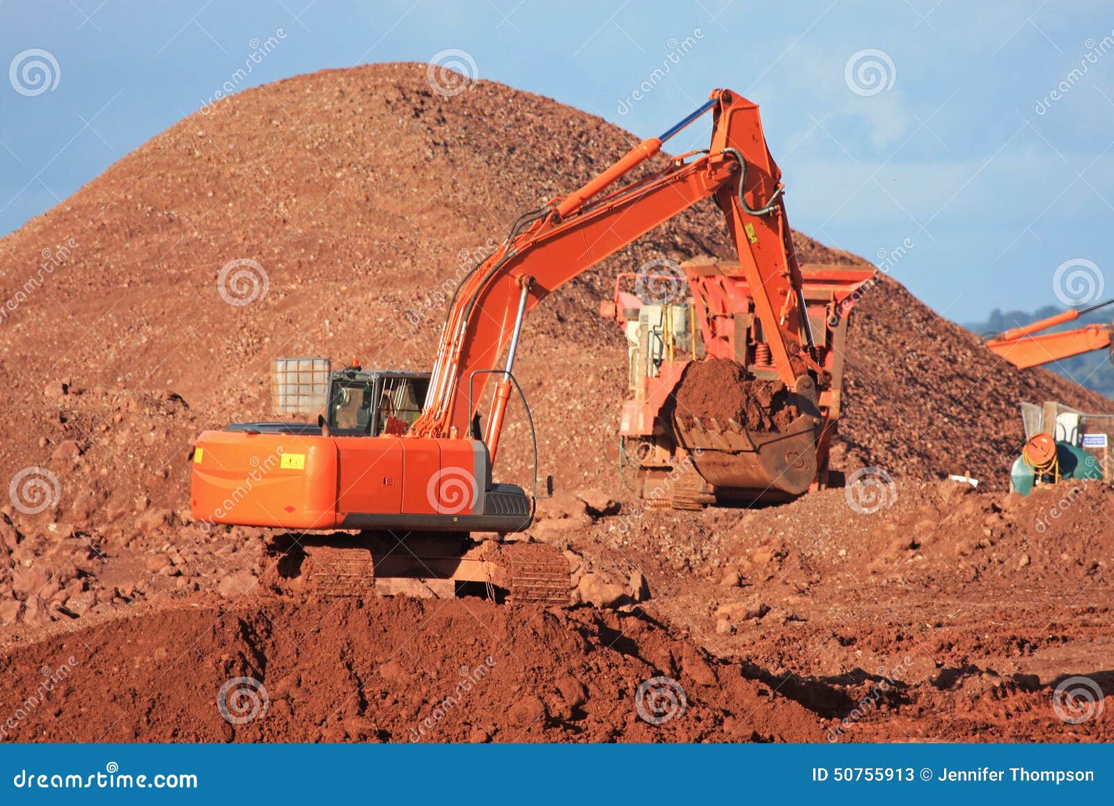 Diggers stock image. Image of site, bulldozers, tracks - 50755913