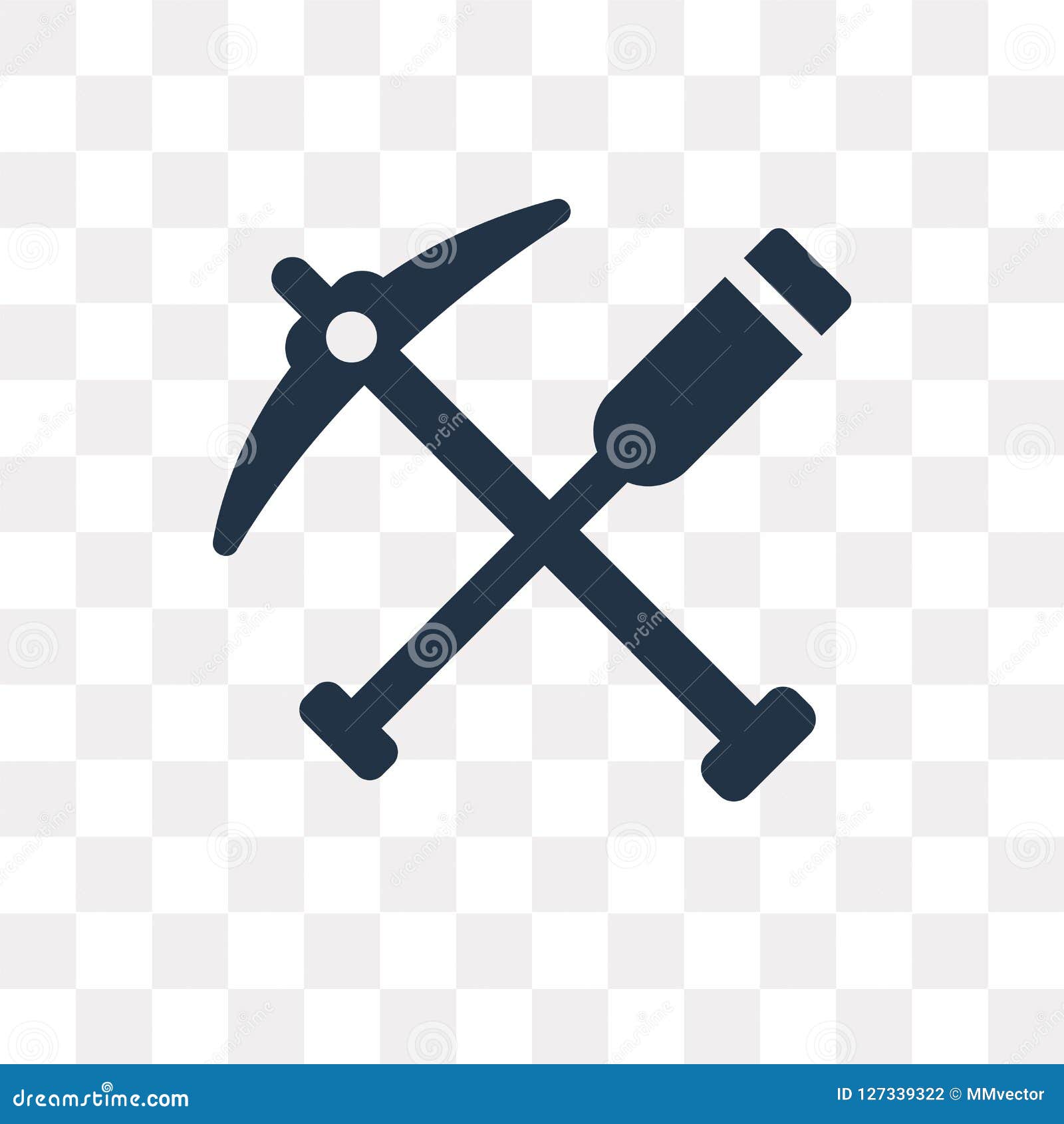 Digging Bar Vector Icon Isolated on Transparent Background, Digging Bar ...
