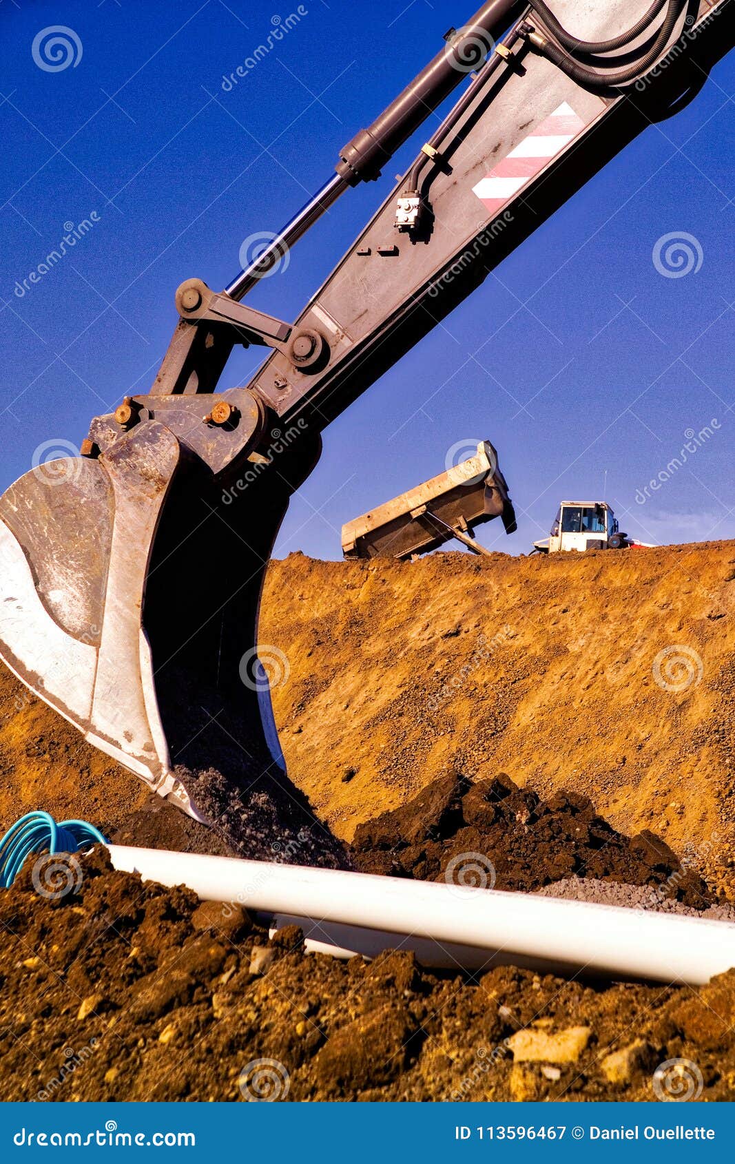 Digging on a Construction Site Editorial Photography - Image of ...