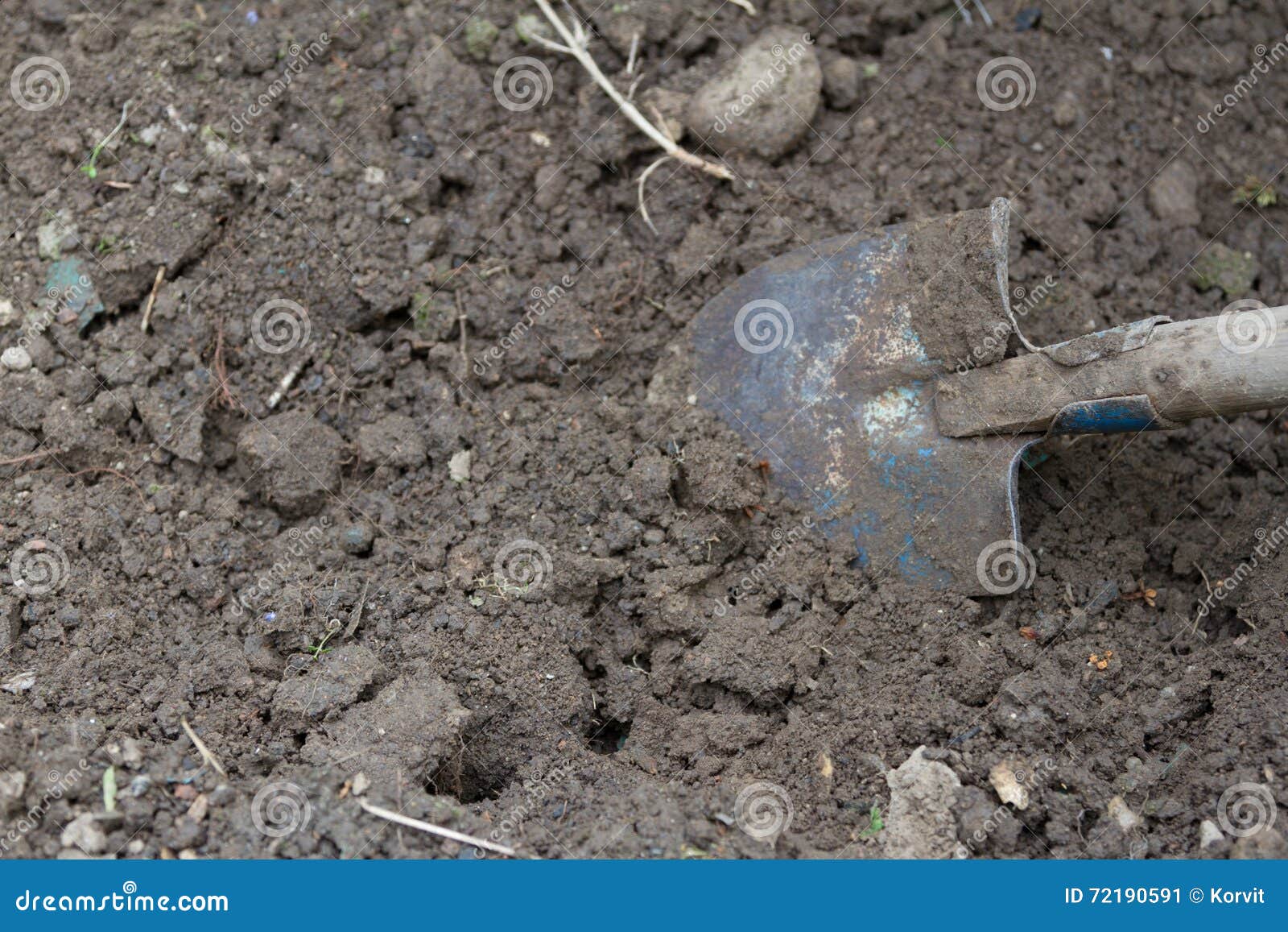 Digging Earth with a Shovel Stock Image - Image of gardens, land: 72190591