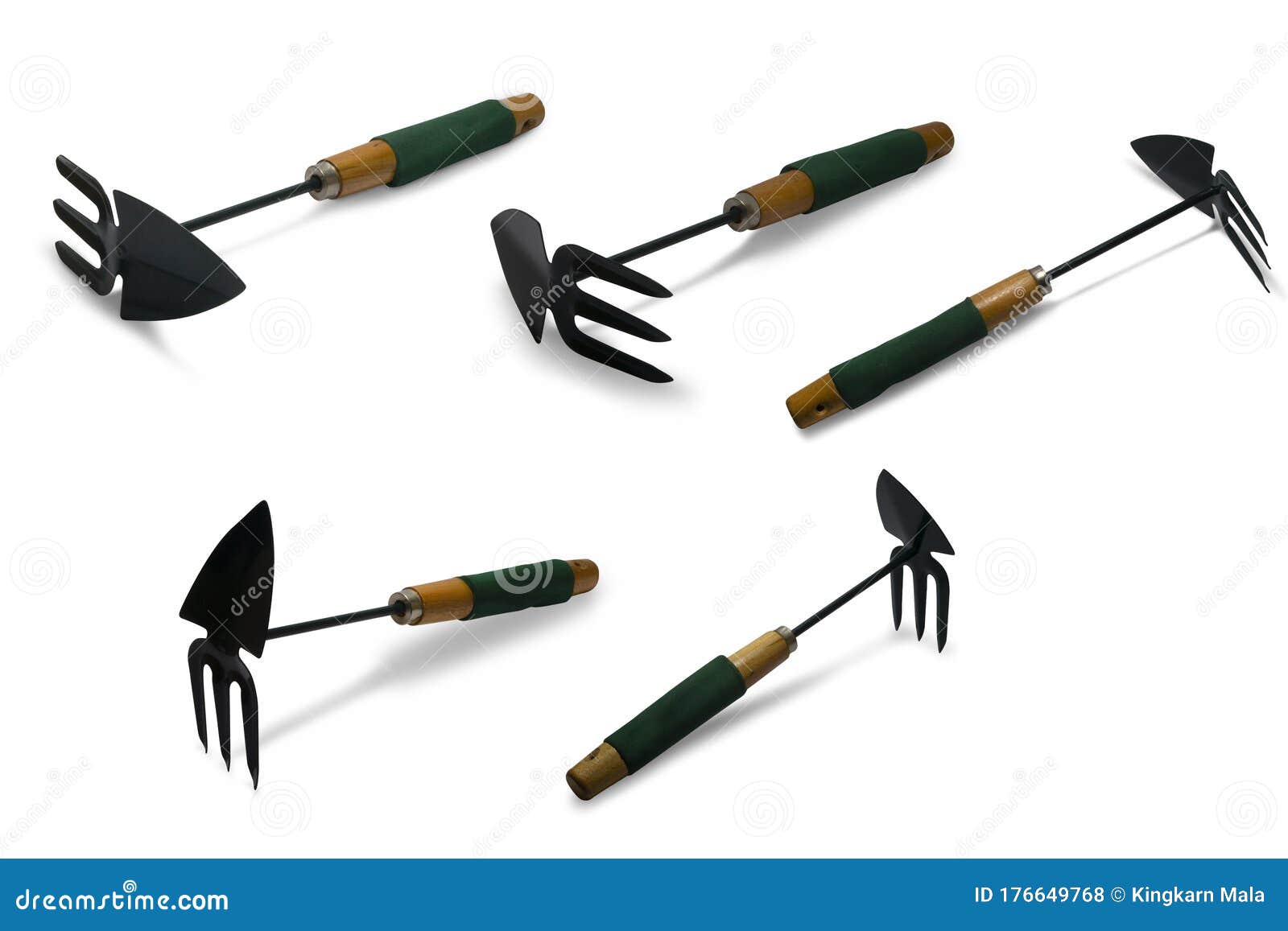The Digging Fork on a White Background,with Clipping Path Stock Photo ...