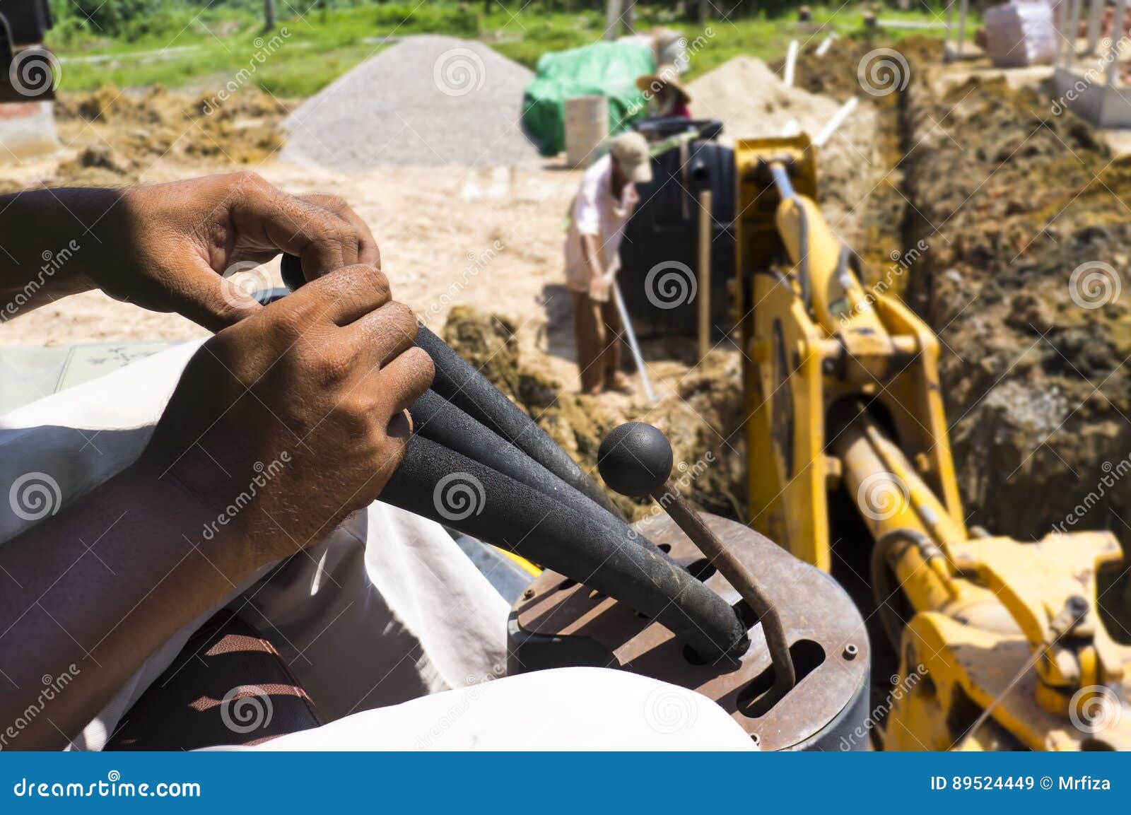 Digging hole stock image. Image of architectural, excavating - 89524449