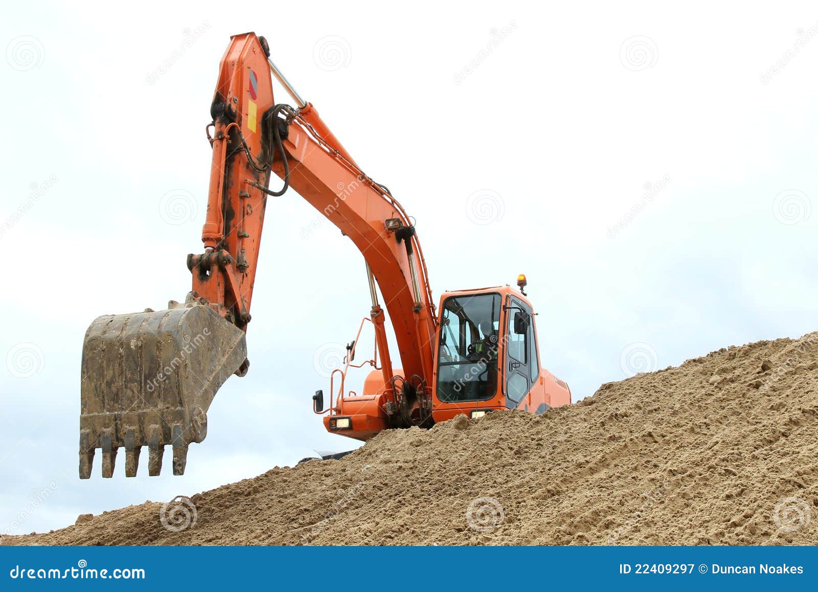 Digging Machine Working stock image. Image of outdoors - 22409297