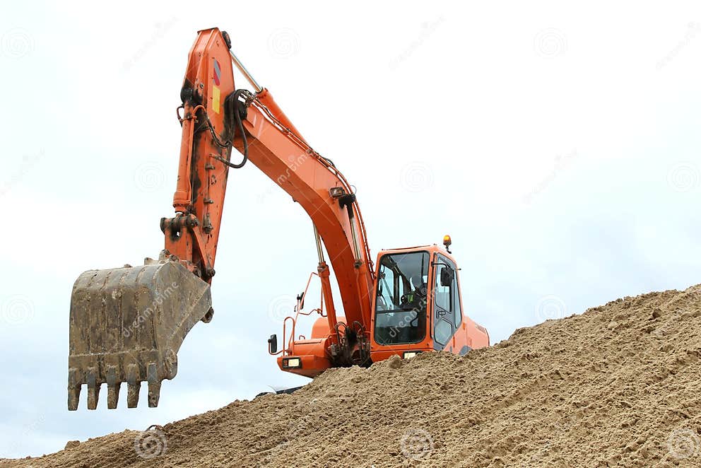 Digging Machine Working stock image. Image of outdoors - 22409297