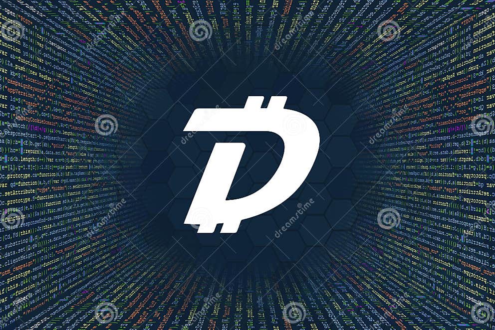 Digibyte Dgb Cryptocurrency Symbol A Tunnel From A Computer Program Code Programmer Strings