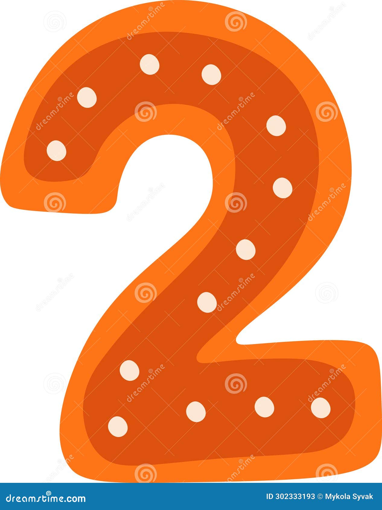 2 Digit Cartoon Alphabet stock vector. Illustration of numeral - 302333193