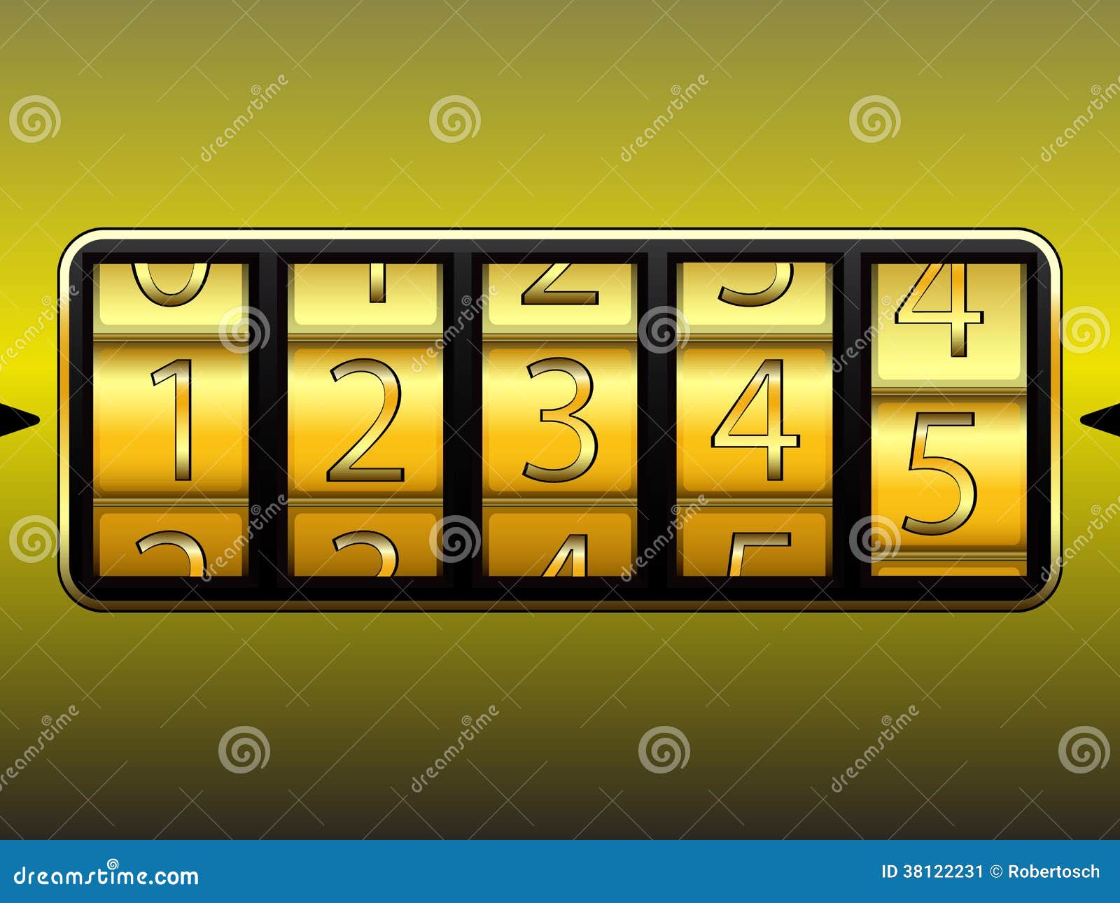 Digit locker stock vector. Illustration of confidential - 38122231