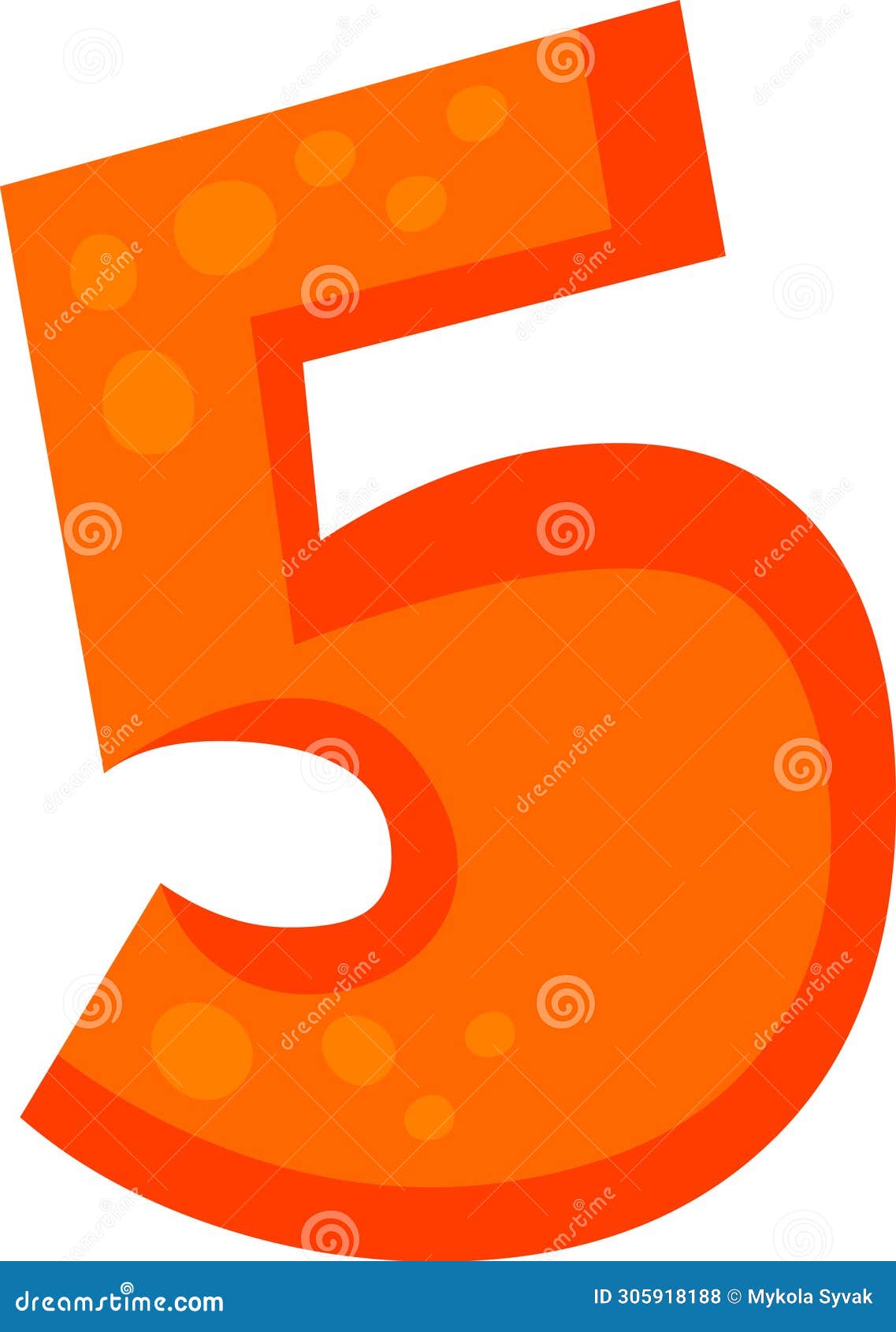 5 Digit Number Funny Alphabet Stock Illustration - Illustration of ...