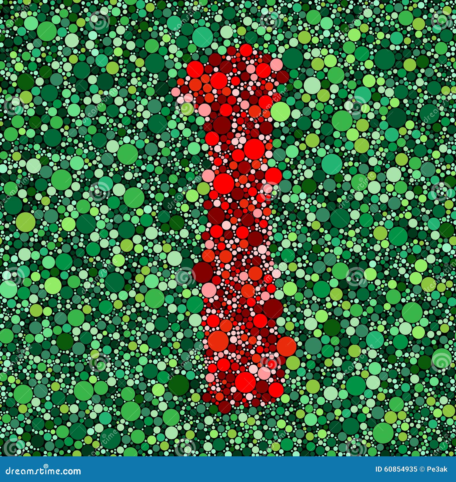 Digit Number One on Green Background Stock Illustration - Illustration ...